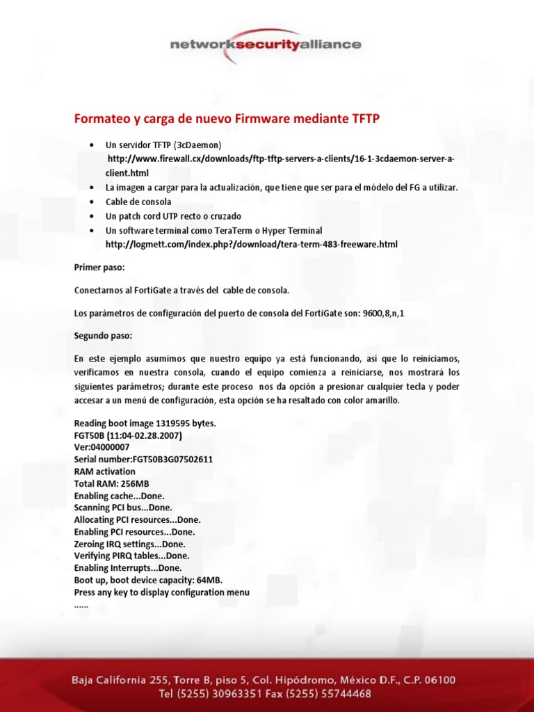 Guia Formateo y Carga Firmware Fortigate | PDF | Arquitectura de Computadores | Ingeniería ...