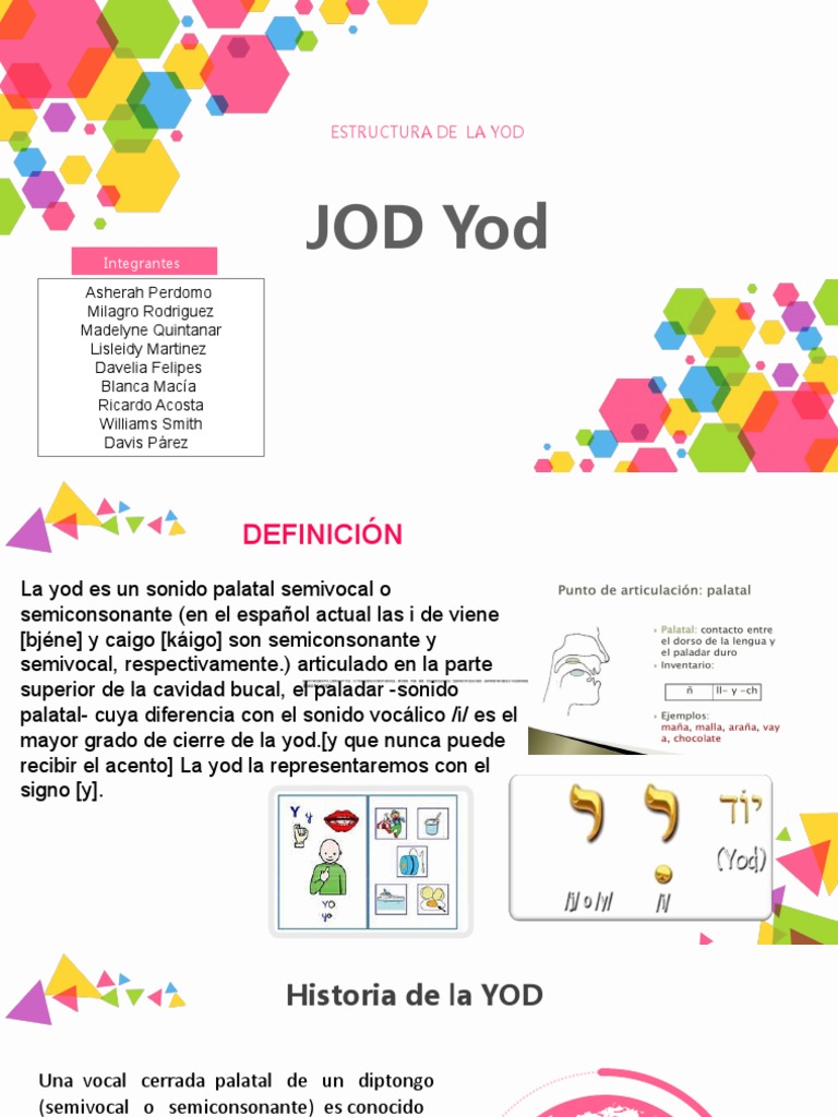 La Yod: Semivocal y Semiconsonante | PDF | Lengua española ...