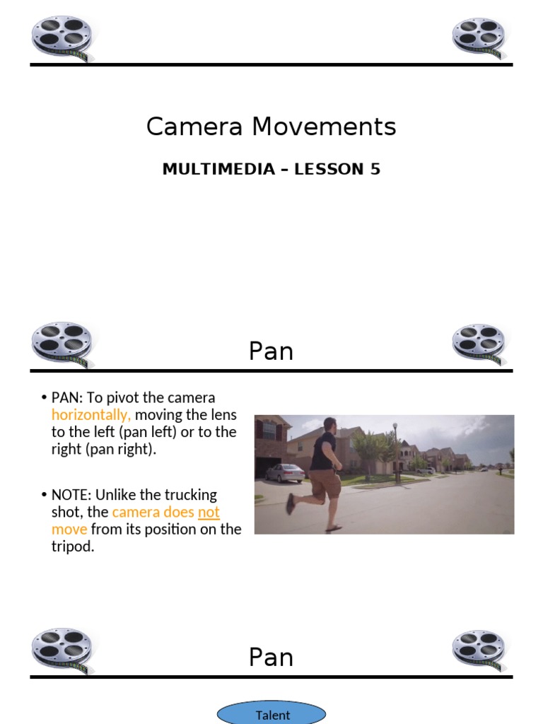 Camera Movements | PDF | Camera | Tripod (Photography)