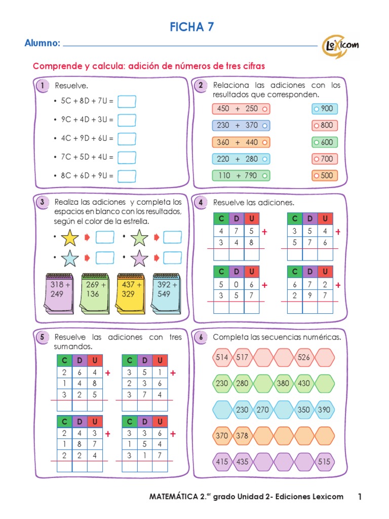 Problemas de Adiciones | PDF