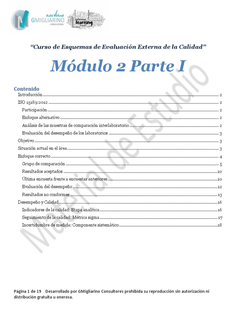 Material de Respaldo Modulo - 2 - Parte I | PDF | Desviación Estándar | Evaluación