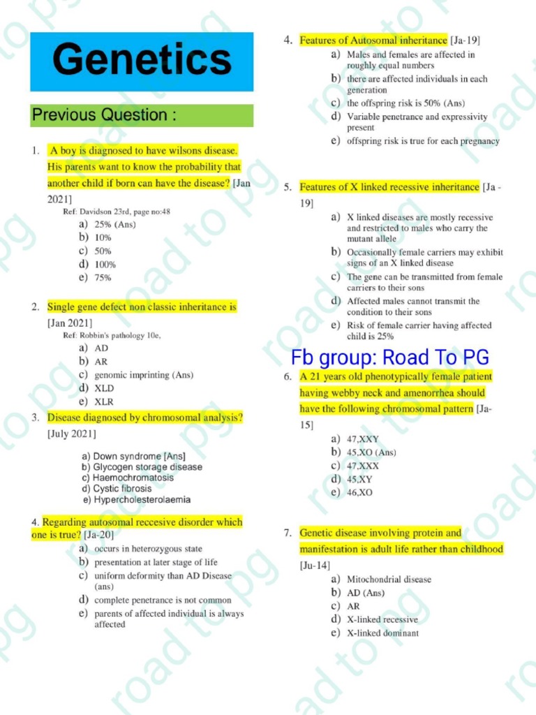 Genetics Short | PDF