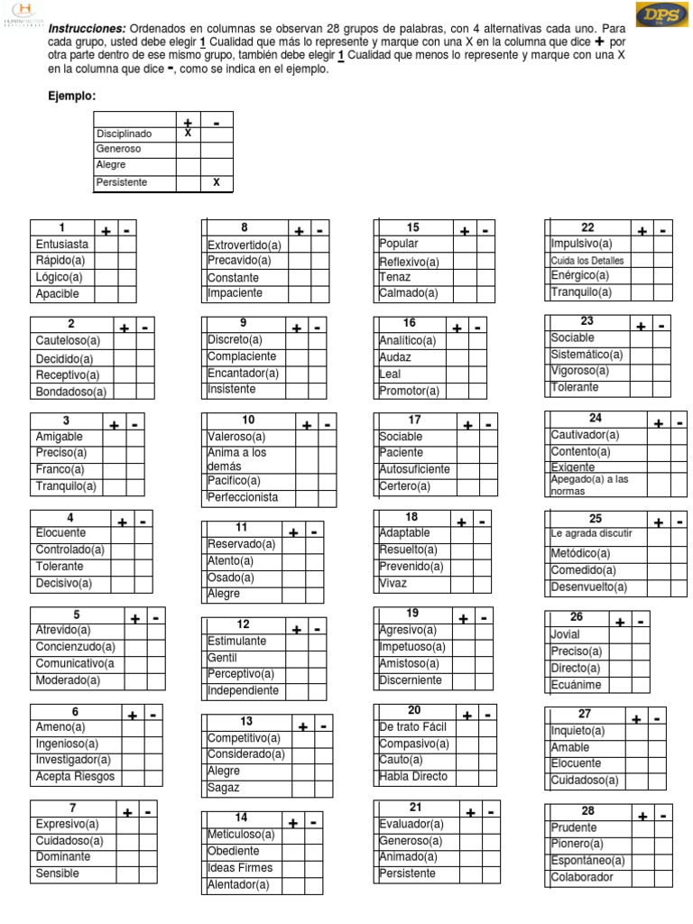 Cuestionario DISC | PDF