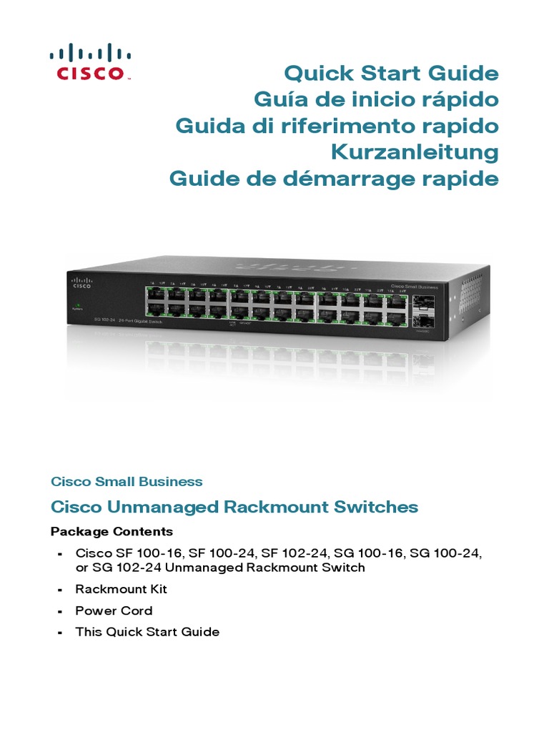 Switch 100 Series Guia de Inicio | PDF | Network Switch | Computer Network