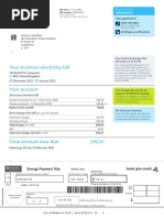 British Gas Example Bill | PDF | Invoice | Cheque