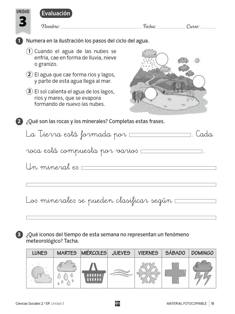 Ciclo del Agua y Reciclaje EP 2.º | PDF