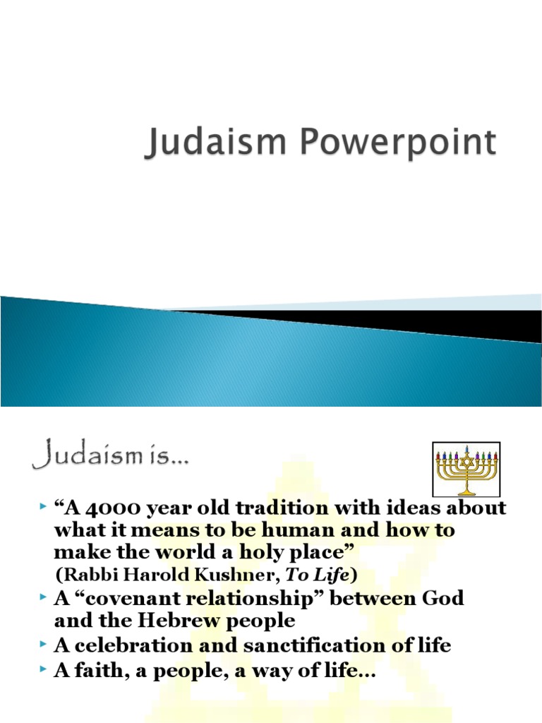 Judaism Powerpoint Overview | PDF | Jewish Holidays | Nevi'im