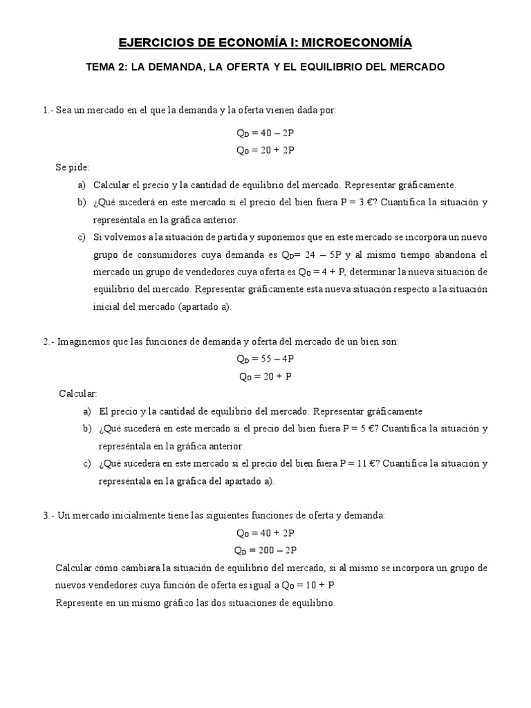 Ejercicios Tema 2 | PDF
