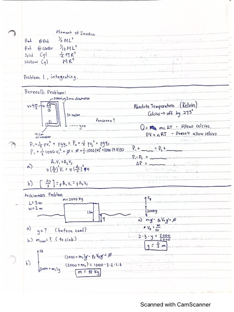 PHY 131 Midterm 2 Practice Problems | PDF