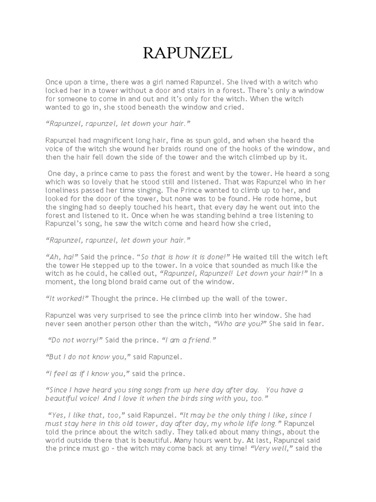 Rapunzel | PDF | Rapunzel