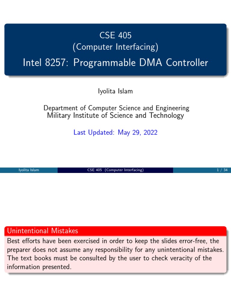 CI Intel 8257 Programmable DMA Controller | Download Free PDF | Input/Output | Manufactured Goods