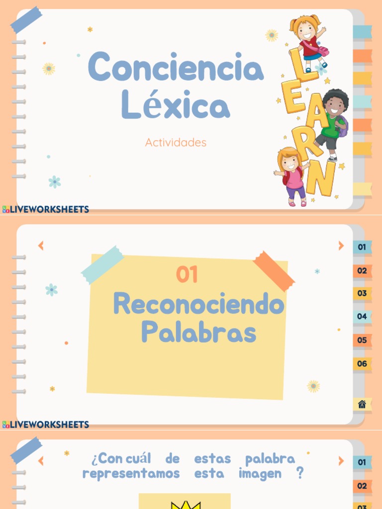 Actividades de Conciencia Léxica para Niños | PDF