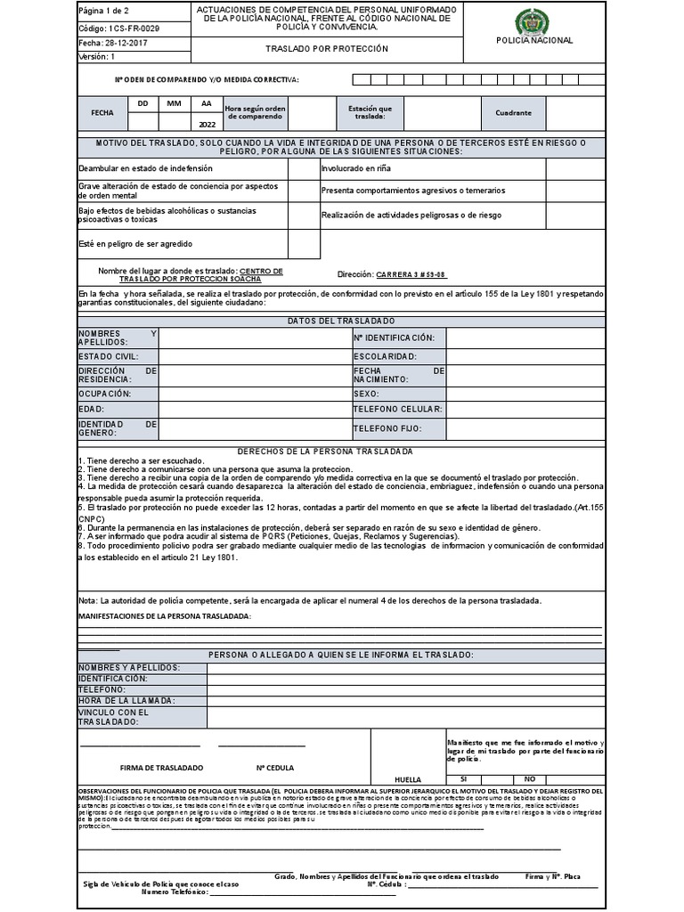 FORMATO CTP | PDF | Policía