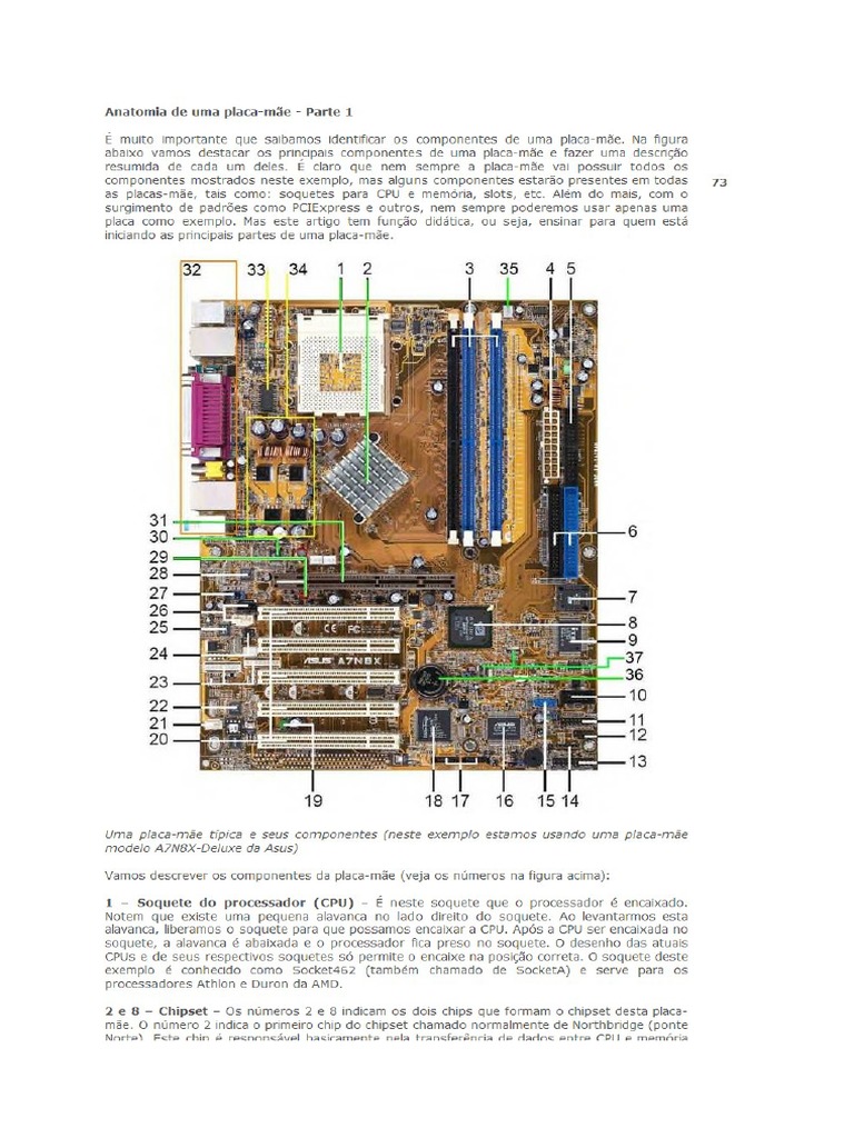 Anatomia de Uma Placa Mãe 1º Parte | PDF
