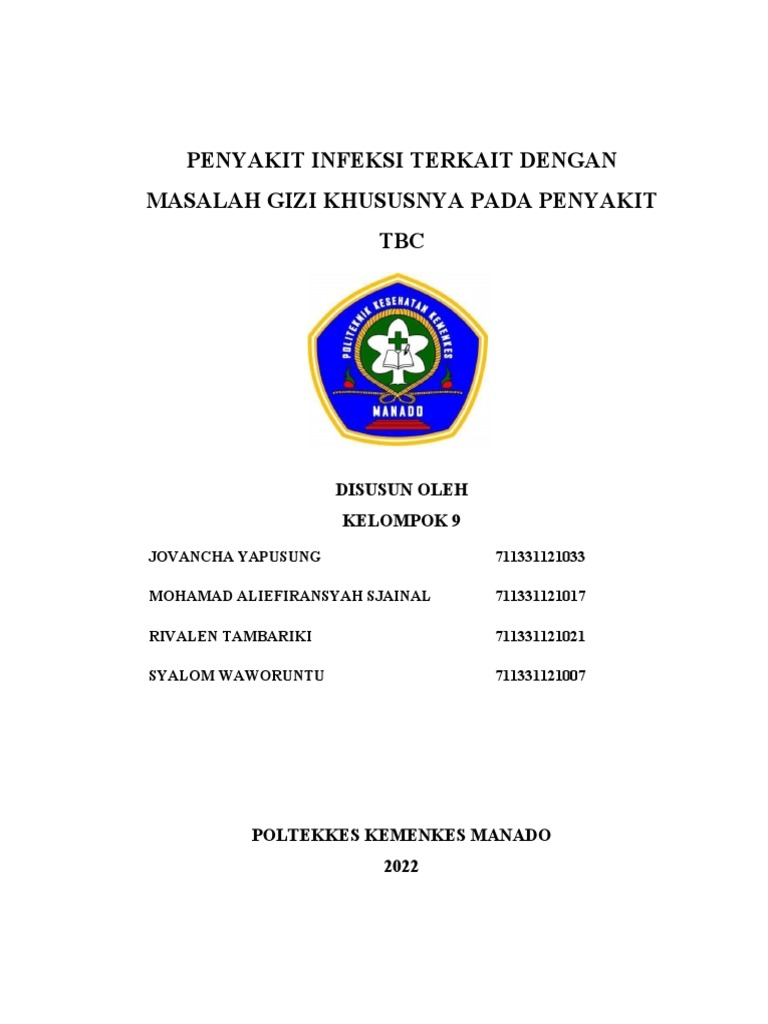 Penyakit Infeksi Terkait Dengan Masalah Gizi Khususnya Pada Penyakit TBC | PDF