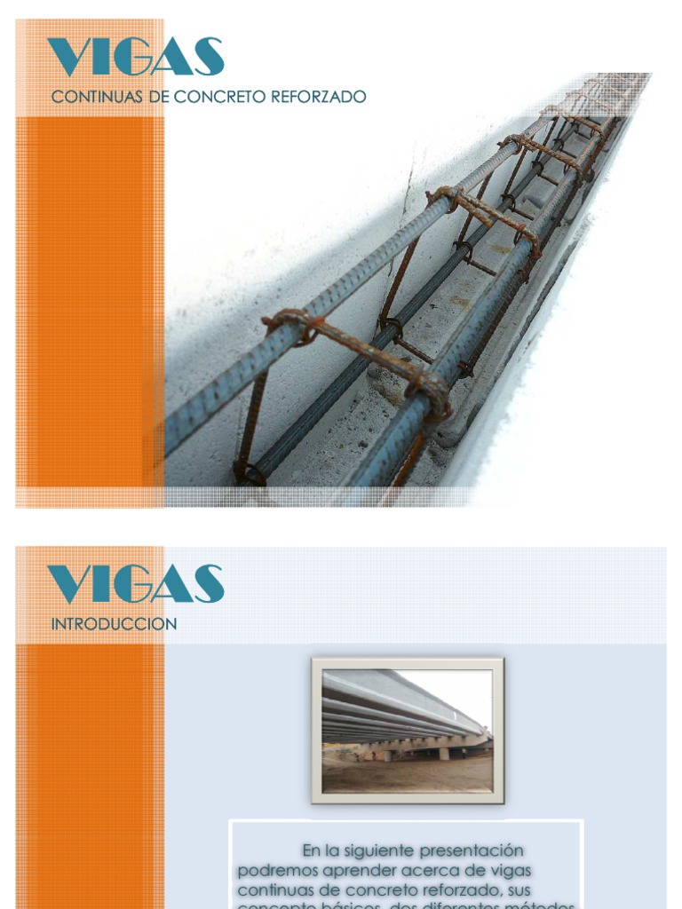 Vigas Continuas Presentacion Final Pdf Concreto Reforzado Hormigón