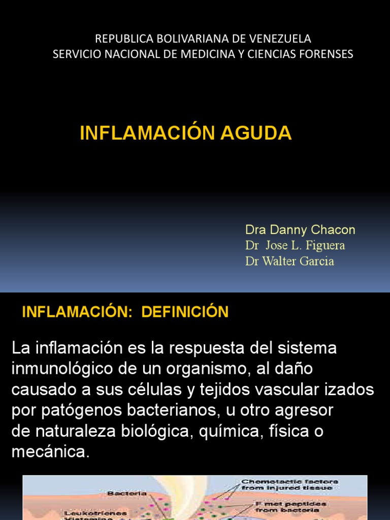 Inflamación Aguda: Causas y Procesos | PDF | Inflamación ...