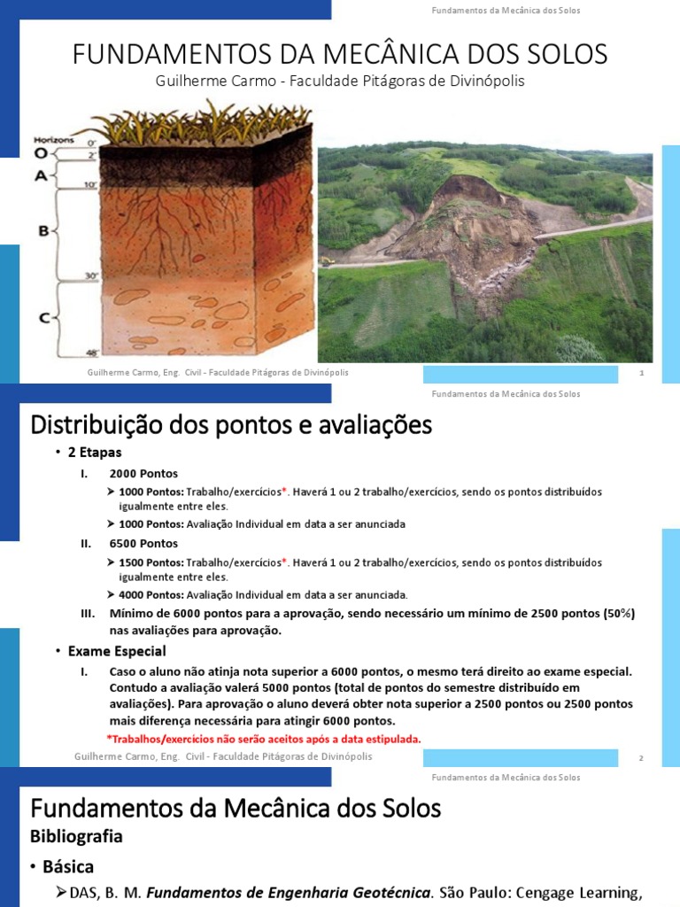 Fundamentos Da Mecânica Dos Solos Pdf Solo Mecânica Dos Solos