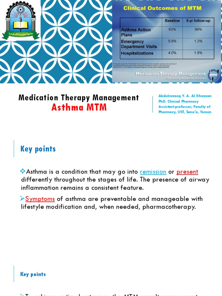 Asthma MTM Assessment and Management | PDF | Asthma | Epidemiology