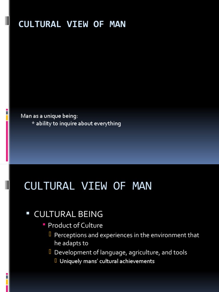 Understanding the Cultural View of Man | PDF