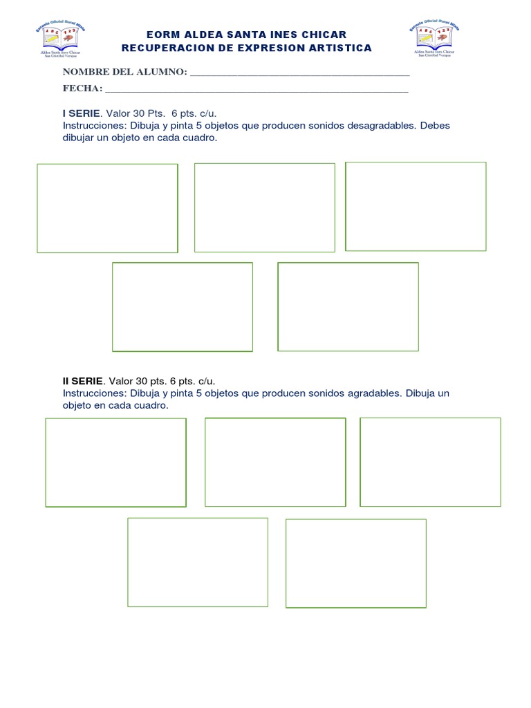 Recuperacion Expresion Artistica 23 | PDF | Métodos y materiales de ...