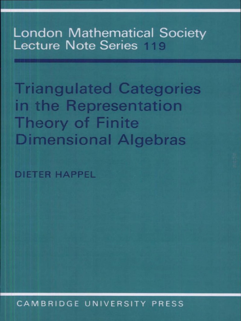 Triangulated Categories in The Representation of Finite Dimensional ...