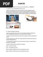 Protocolo XABCDE Do Trauma | PDF | Morte | Sangramento