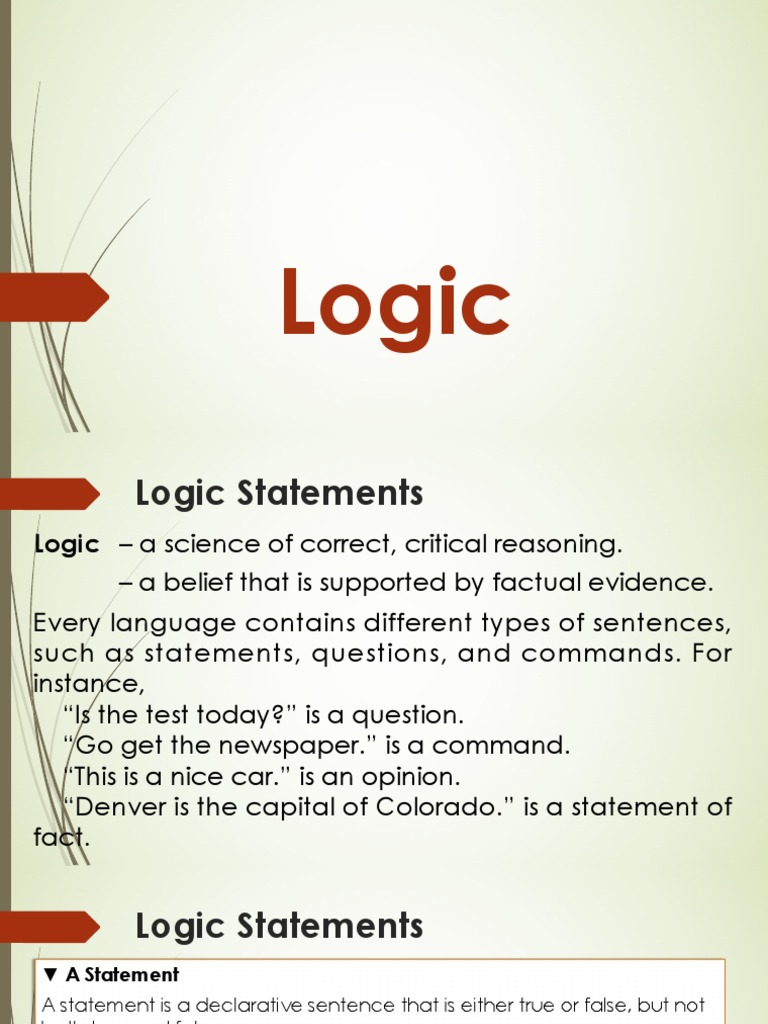 Logic Mat101 | PDF | Logic | If And Only If