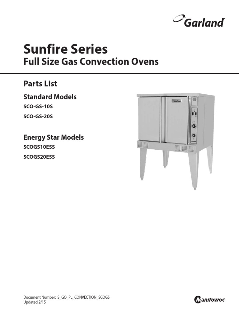 Horno Garland SGC | PDF | Mechanical Engineering | Manufactured Goods