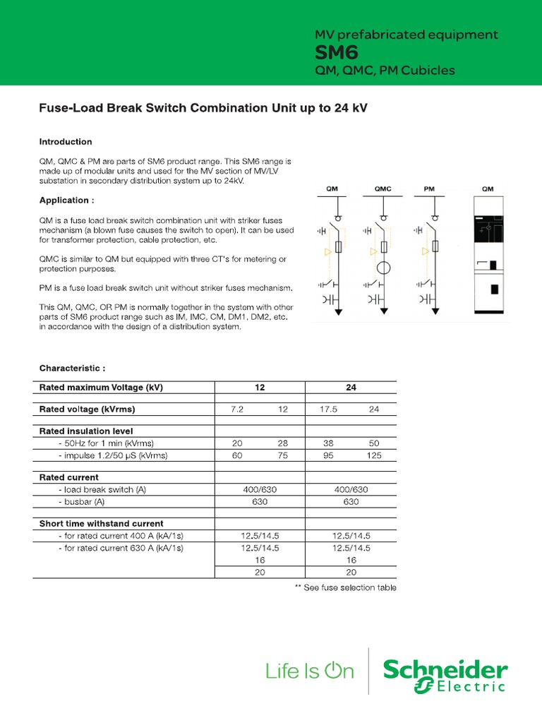 SM6 IAC 12.5ka - QM - QMC - PM | PDF