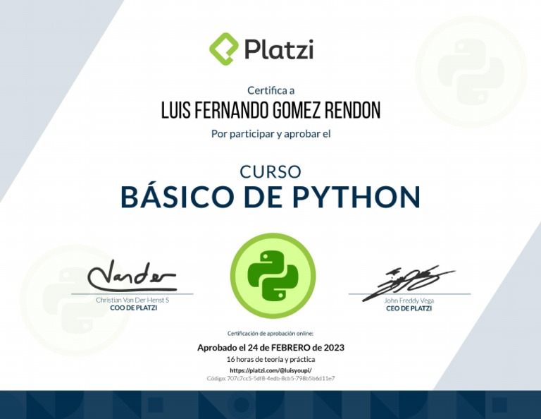 Diploma Python Basico | PDF