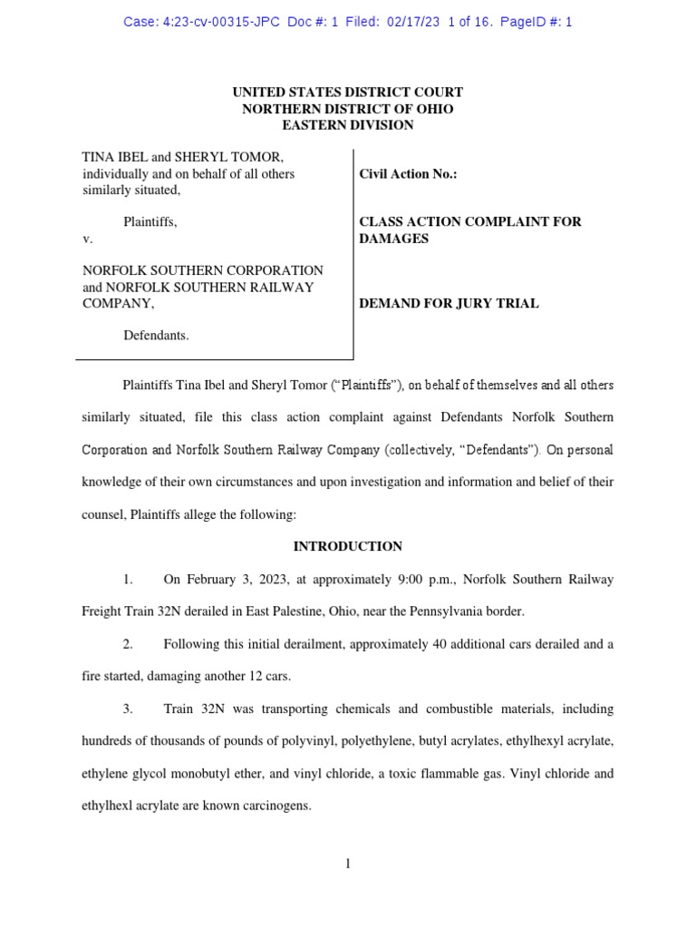 Ibel & Tomor Suit | PDF | Tort | Class Action