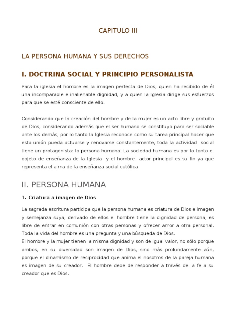 Etica - Compendio Cap 3 | PDF | Pecado | Dignidad