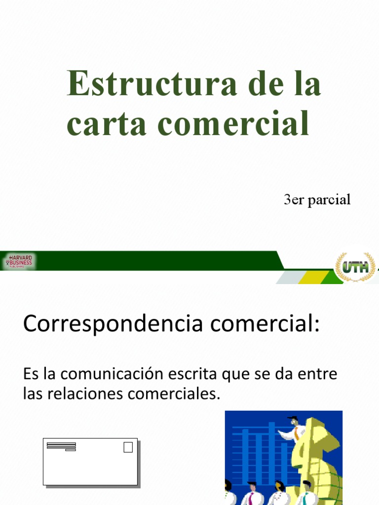 Estructura y elementos de una carta comercial | PDF