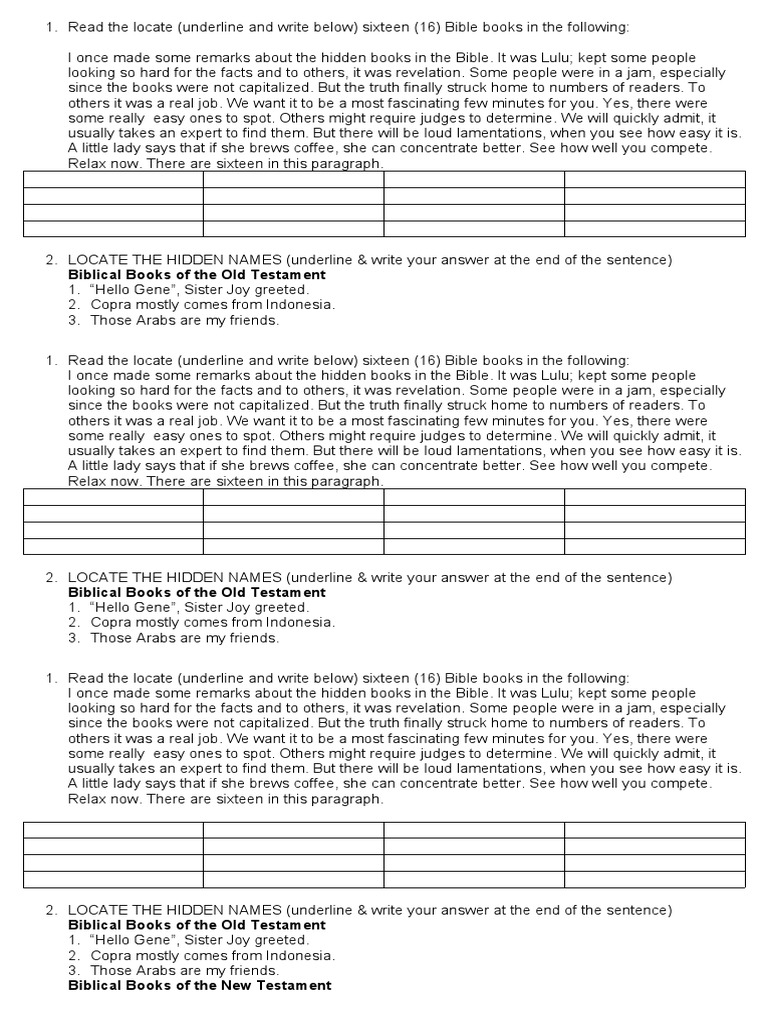 Activity #2 Bible | Download Free PDF | Bible | Religious Texts