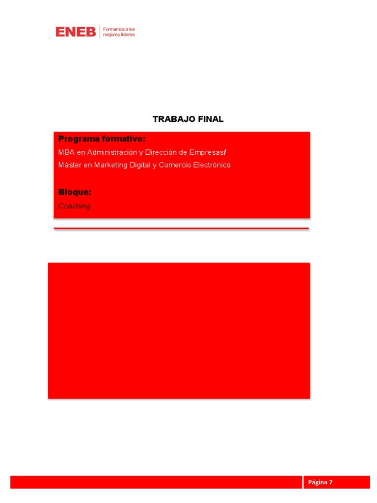 ENEB Coaching | PDF | Marketing | Liderazgo
