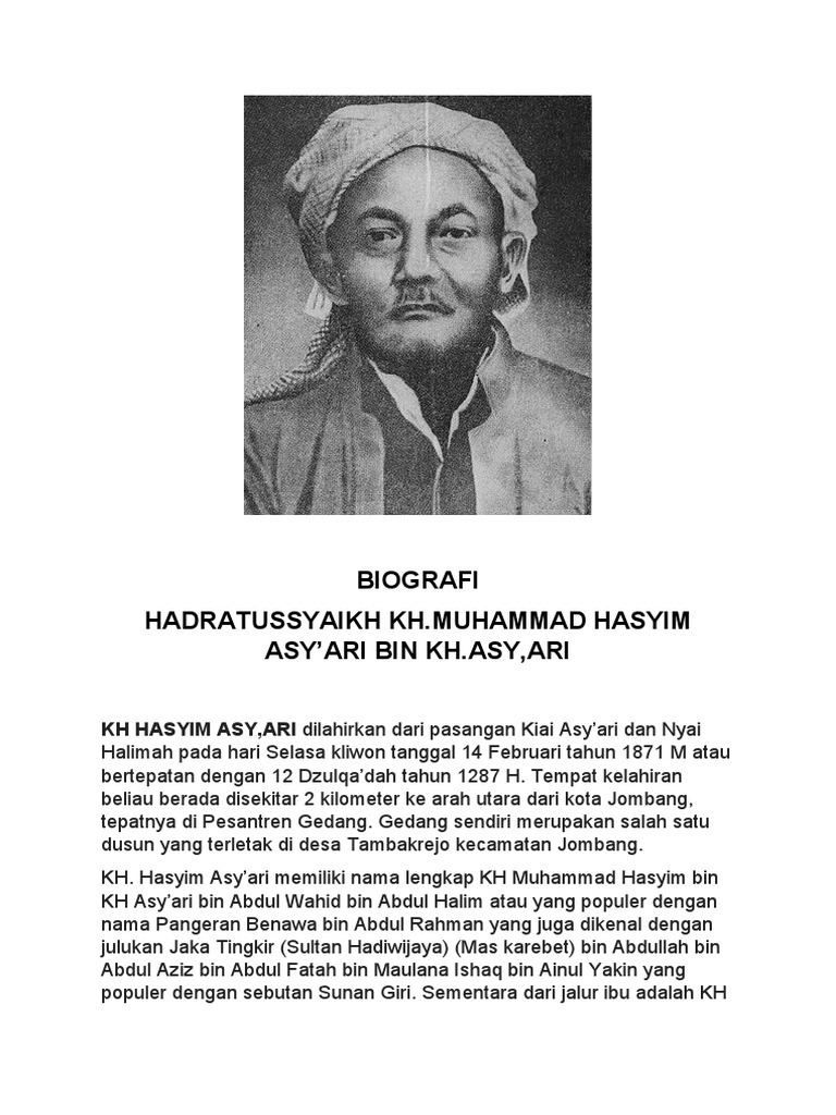 Biografi Mbah Hasyim | PDF