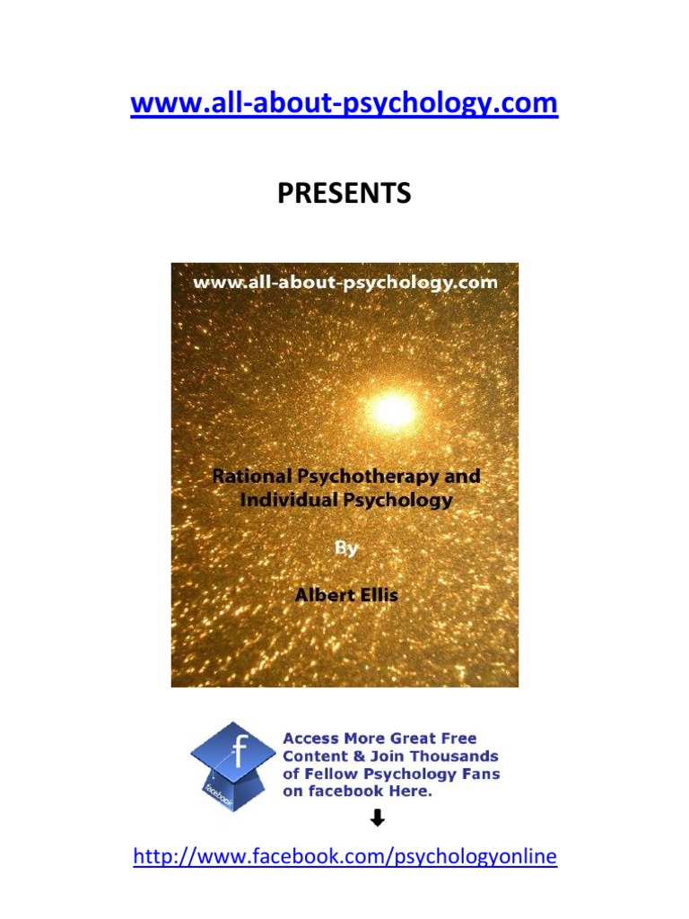 Rational Psychotherapy and Individual Psychology | PDF | Rational ...