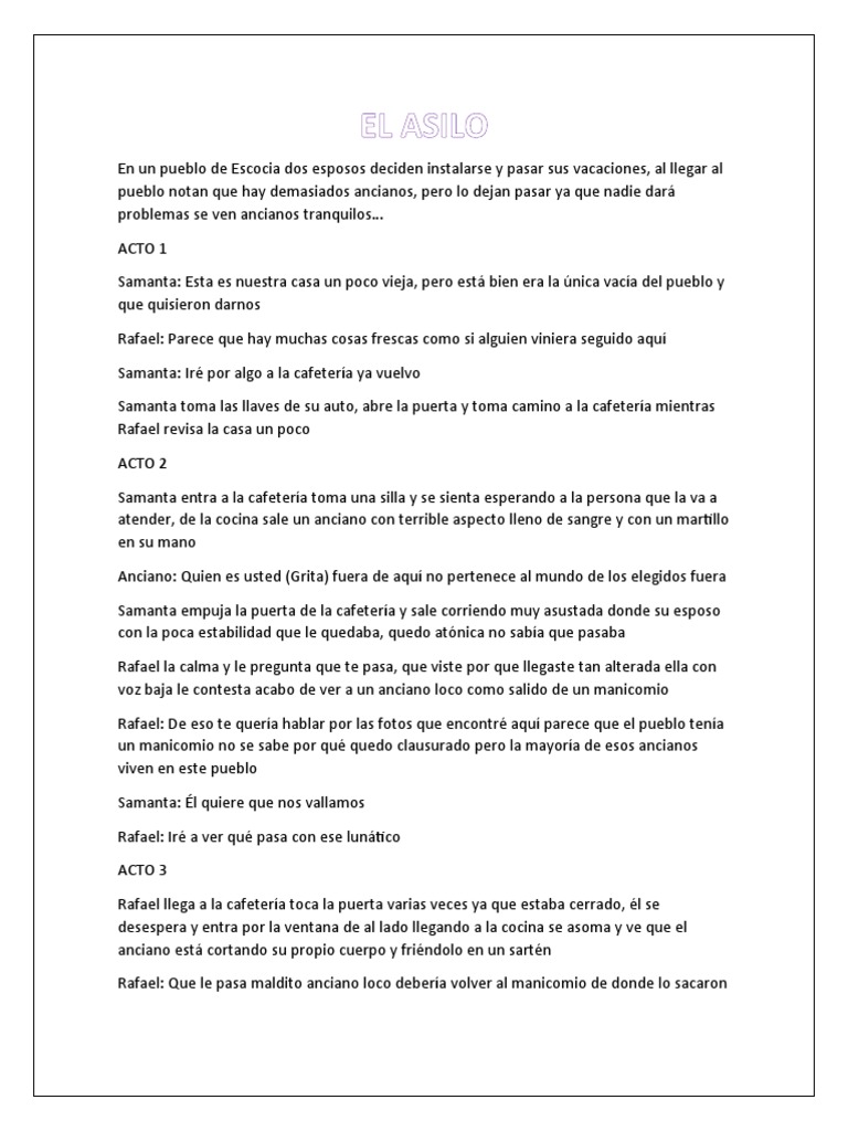 El Asilo | PDF | Poesía