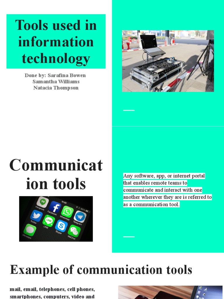 Tools Used in Information Technology | PDF | File Transfer Protocol ...
