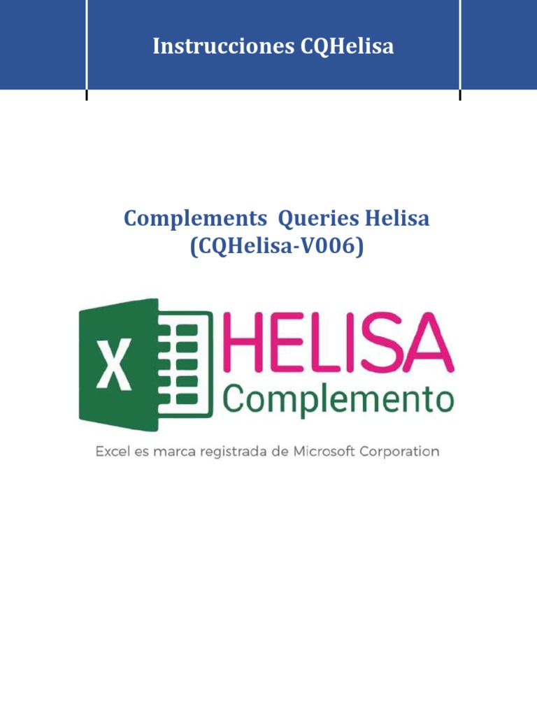 Manual de Consultas Helisa | PDF | Microsoft Excel | Bases de datos