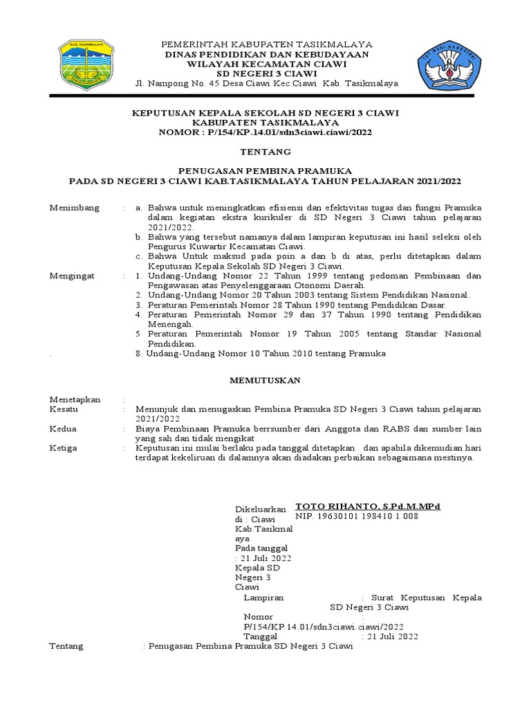 SK Pramuka | PDF