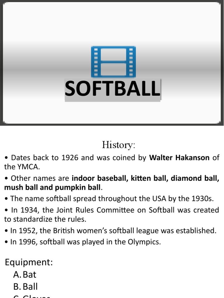 SOFTBALL | PDF