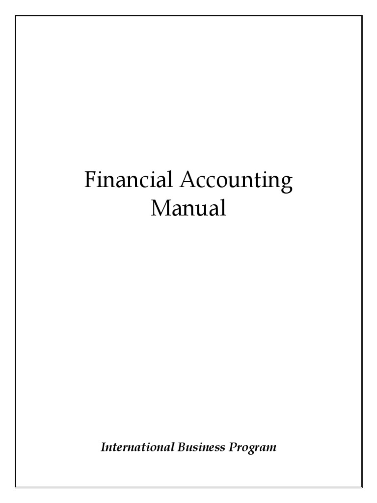 Financial Accounting Practices Guide | PDF | Debits And Credits ...