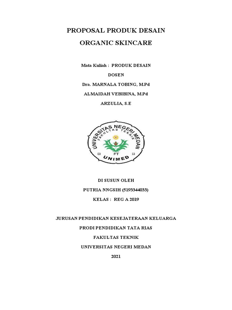 Proposal Produk Desain Barang Putriaa266 | PDF