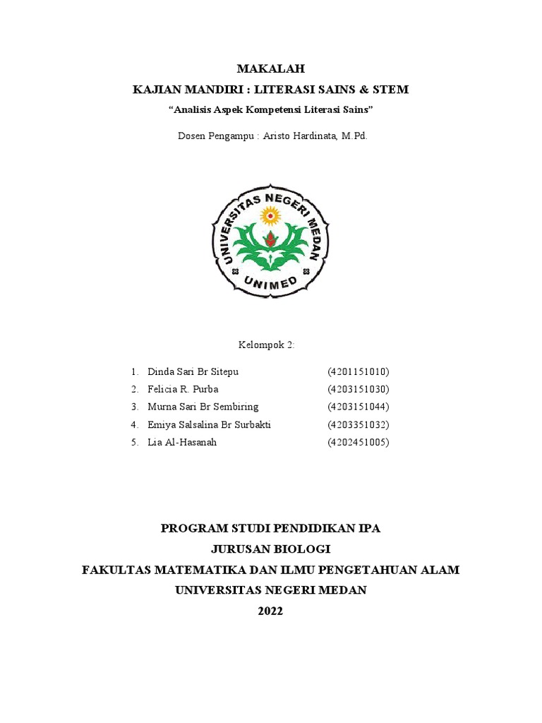 Kelompok 2 - Makalah Kajian Mandiri Literasi Sains & Stem | PDF ...
