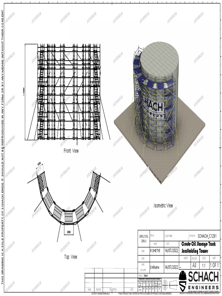 Crude Oil Storage Tank Scaffolding | PDF | Materials
