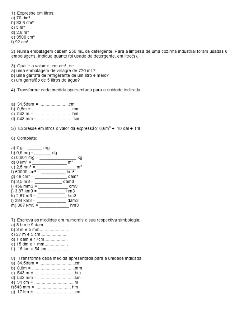 1 Exercícios 1 | PDF