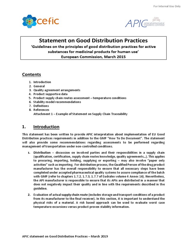 Guideline EU GMP | PDF | Supply Chain | Risk