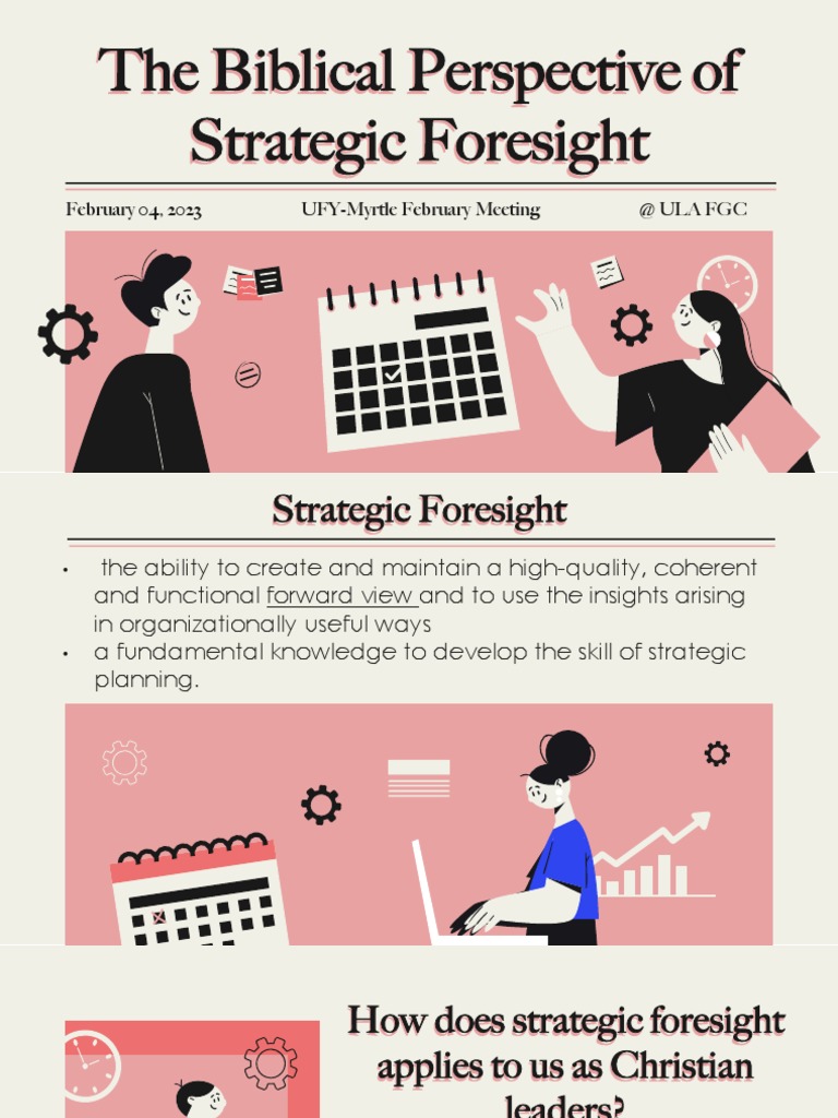 Biblical Insights on Strategic Foresight | PDF | God